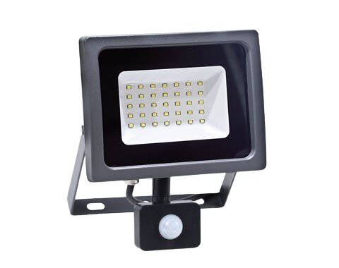 Projector LED 30W 6000K 2400lm com Sensor de Movimento IP65 Aronlight ILAR-00252