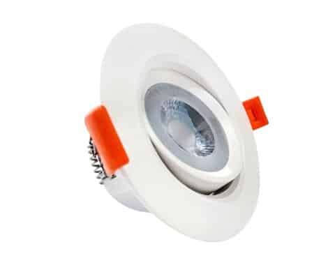 Painel/Downlight LED Orientável 7W 6500K 700lm Branco Aronlight Spotlight ILAR-00558